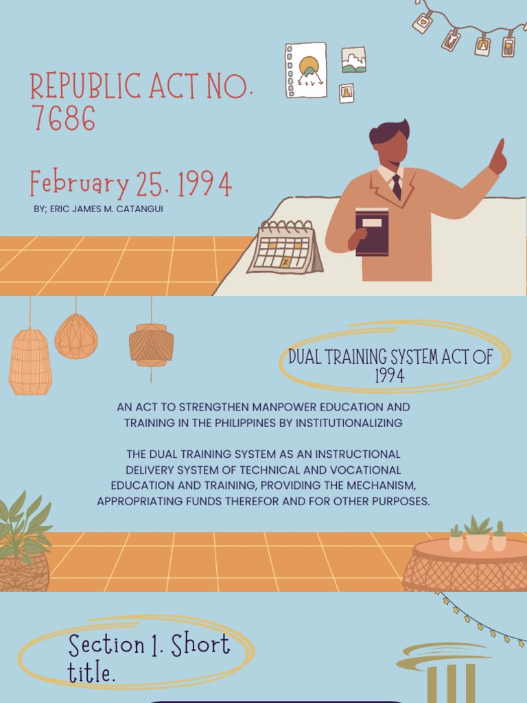 Republic Act No. 7686 February 25, 1994: by Eric James M. Catangui ...