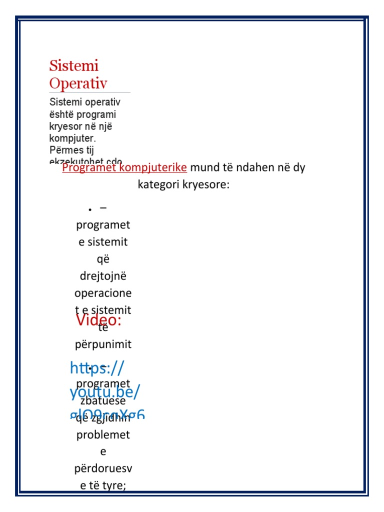 Pjesa Fizike Dhe Programore e Kompjuterit | PDF