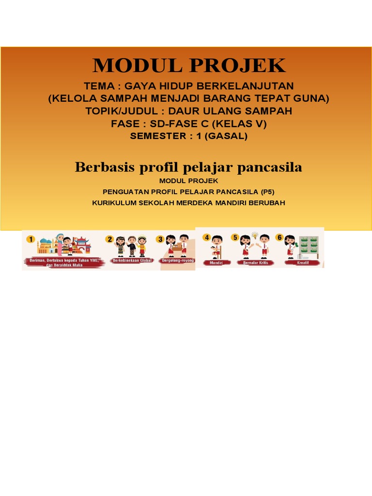 Modul Projek Kelas 5 TH 2022 2023 Fix | PDF