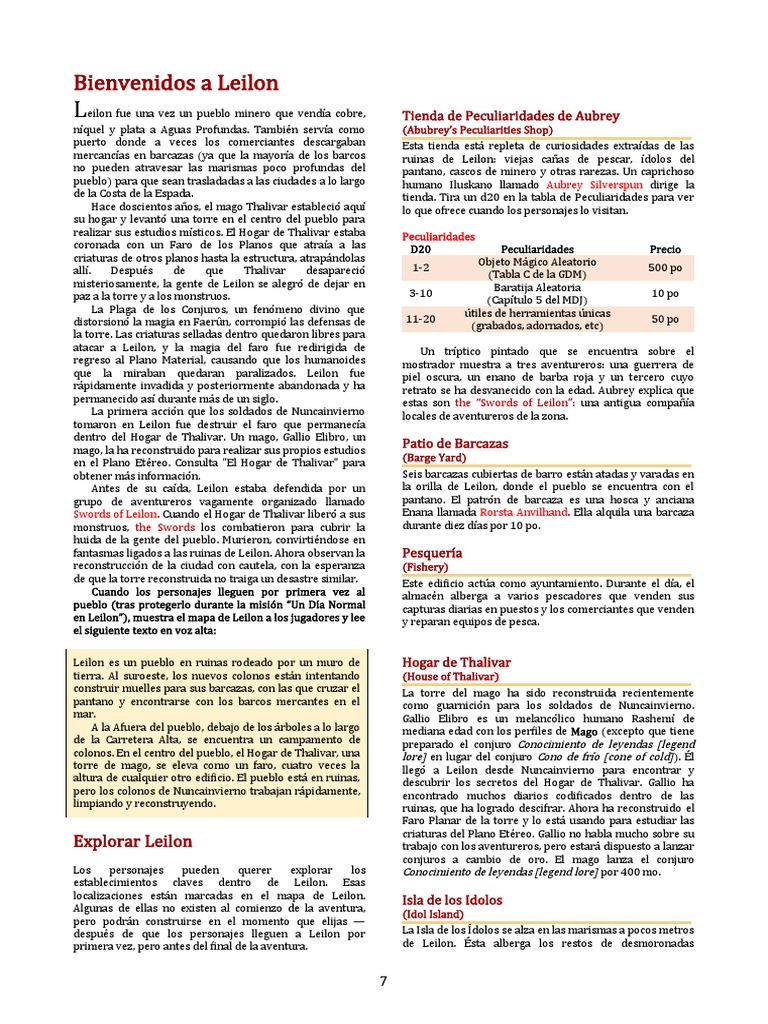 04 Bienvenidos A Leilon | PDF