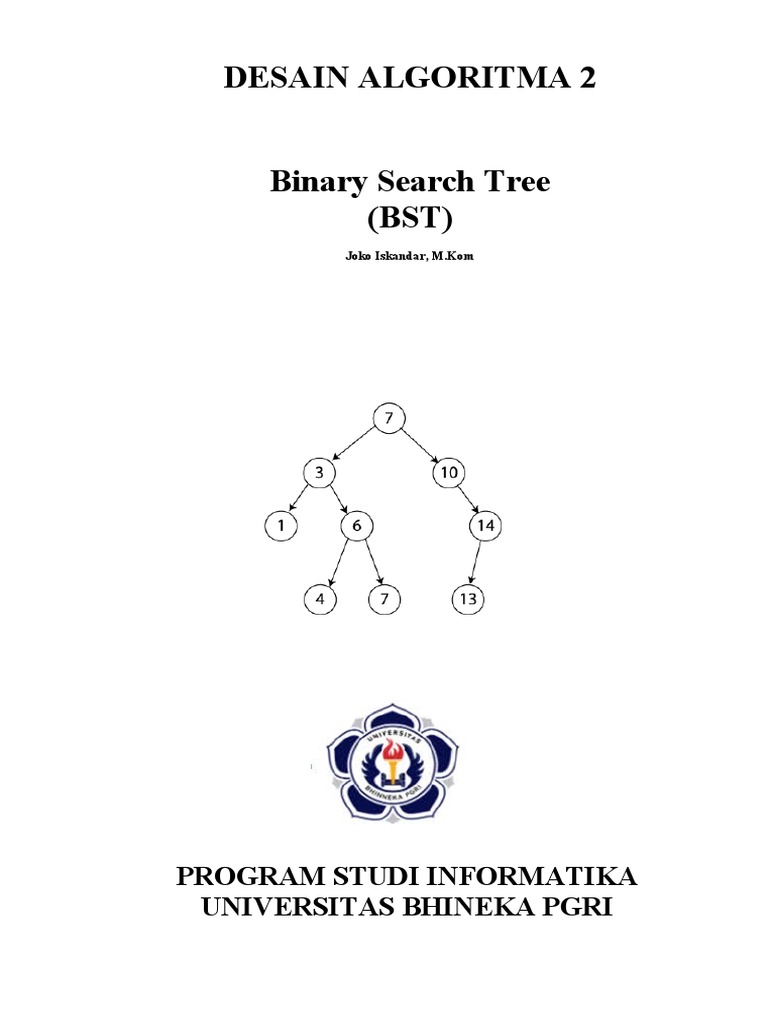 Implementasi Binary Search Tree Menggunakan Bahasa C | PDF