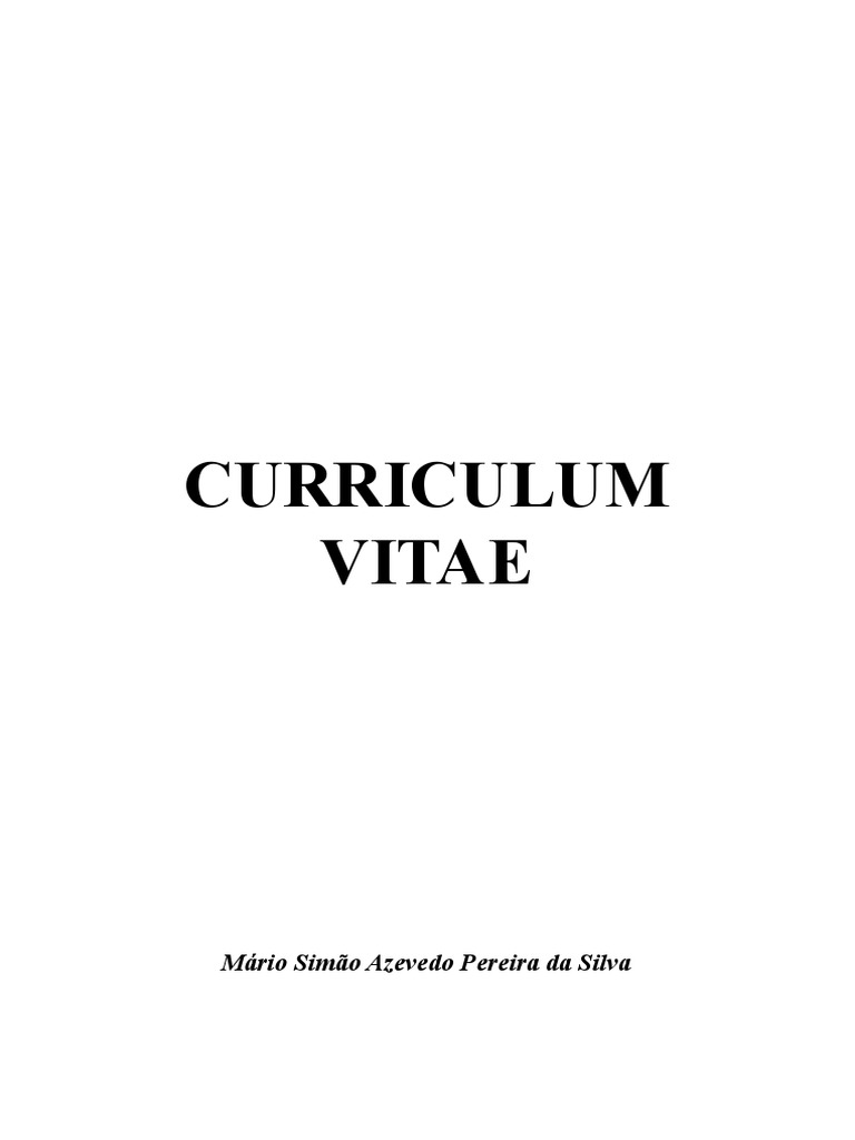 Curriculum Mário Silva | PDF | Portugal