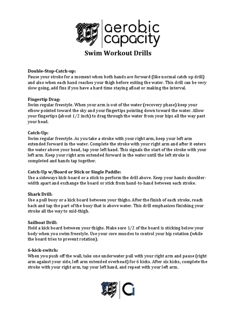 MAC Freestyle Swimming Drills | PDF | Wellness