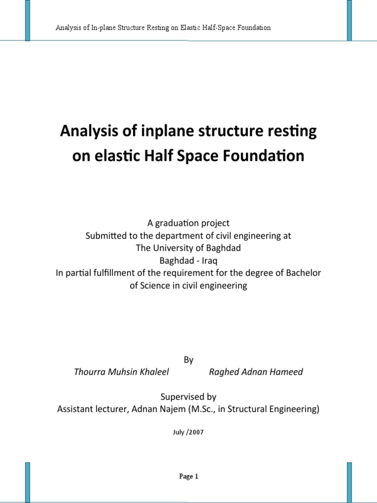 Analysis of Beams Resting On Nonlinear Elastic Half Sapce Foundation | Download Free PDF ...
