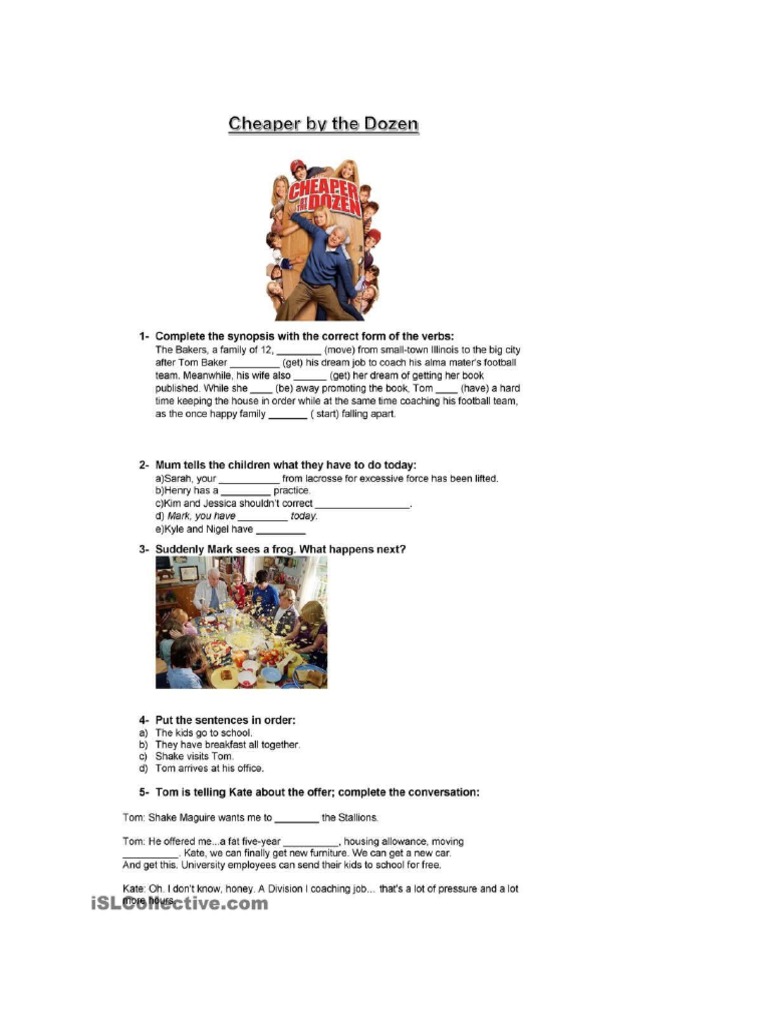 Cheaper by The Dozen | PDF