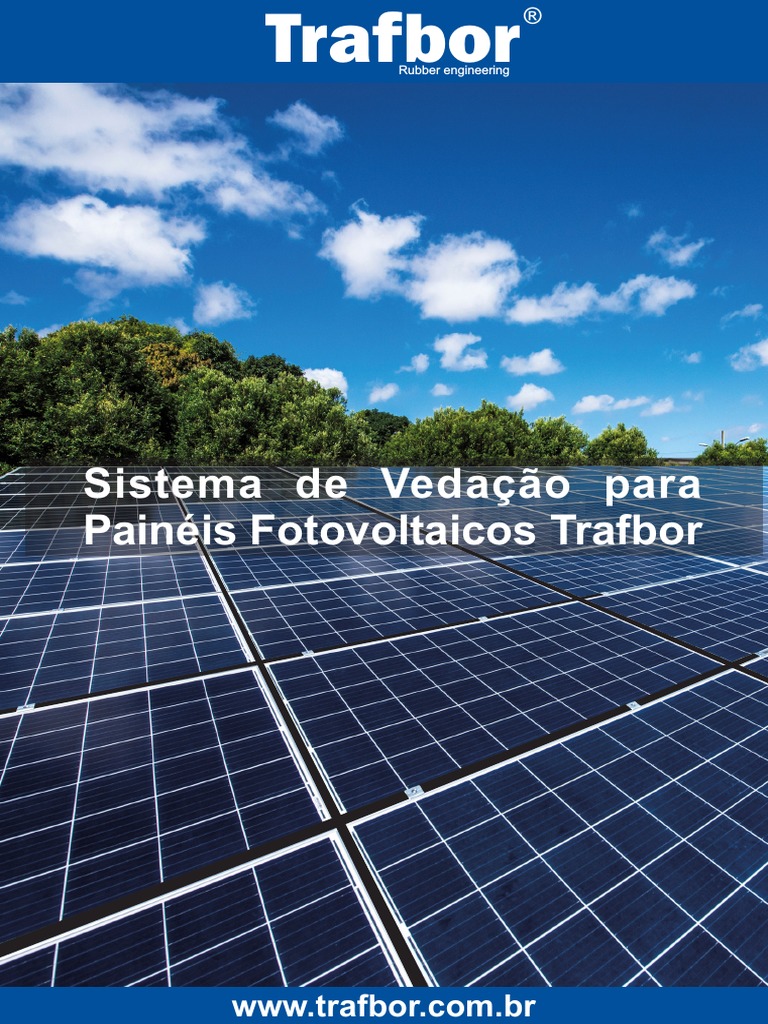 Vedações para Painéis Fotovoltaicos Trafbor | PDF | Painel solar