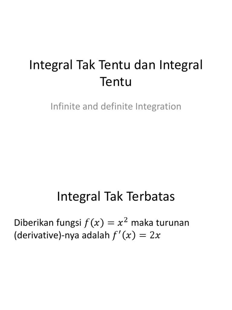 Sifat dan Aturan Integral Matematis | PDF
