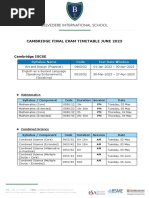 Cambridge International Examinations June 2025 Series - IGCSE ...