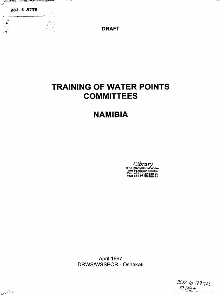 Training for Water Point Committees | PDF | Receipt | Cash