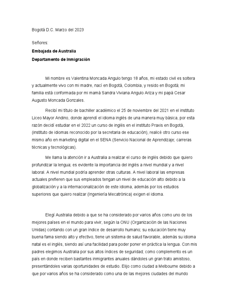 Carta Australia-2 | PDF | Australia