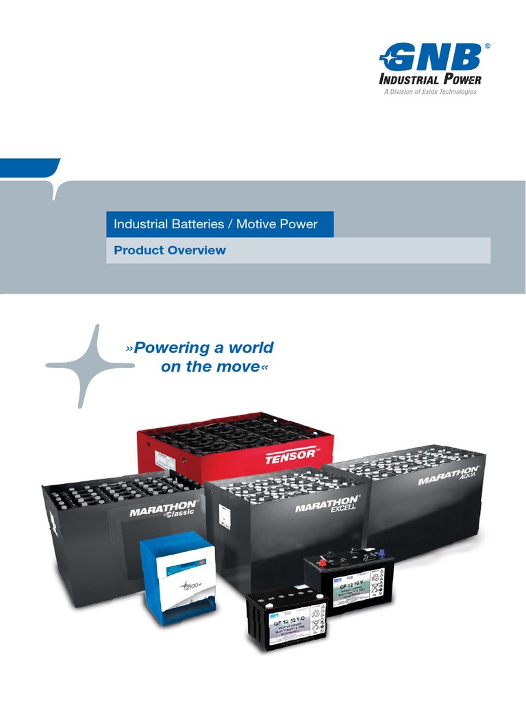 GNB MP Overview en | PDF | Rechargeable Battery | Battery Charger
