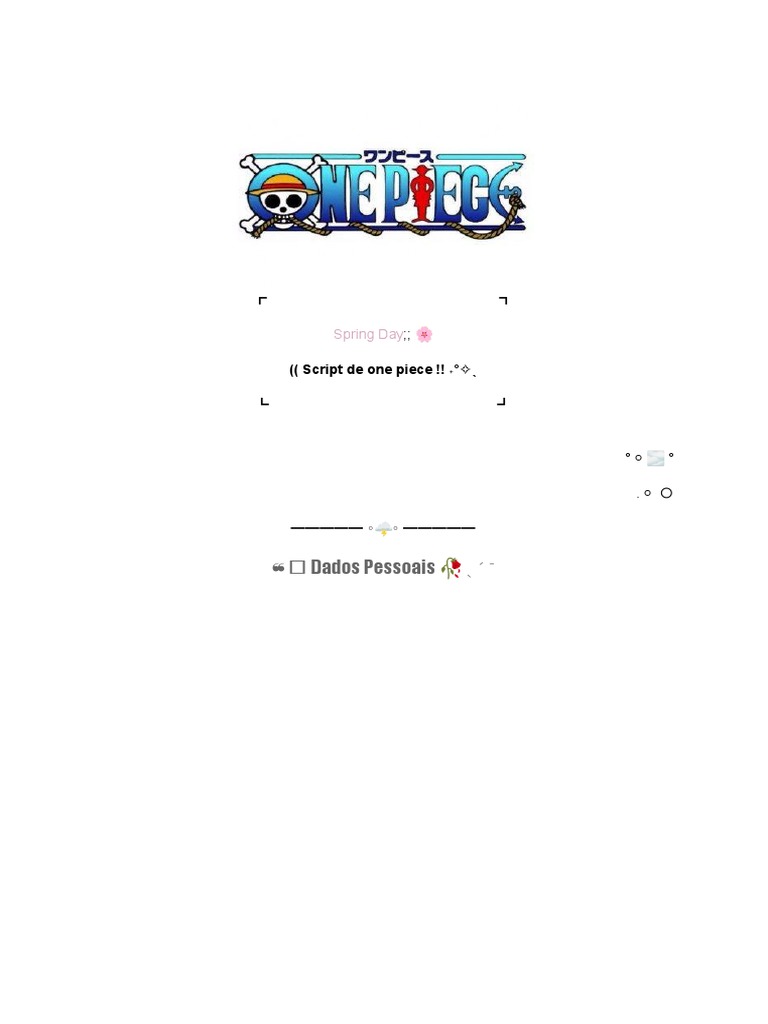 Script - One Piece | PDF | Roupas