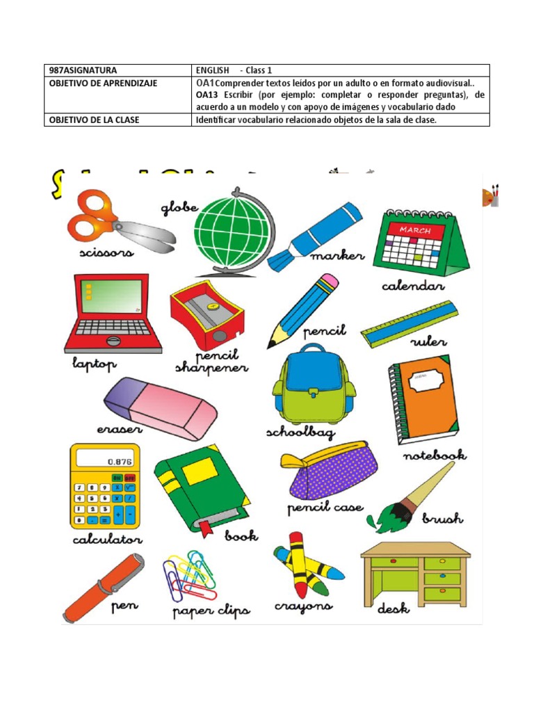 Guia de Repaso 4TH OBJECTS | PDF