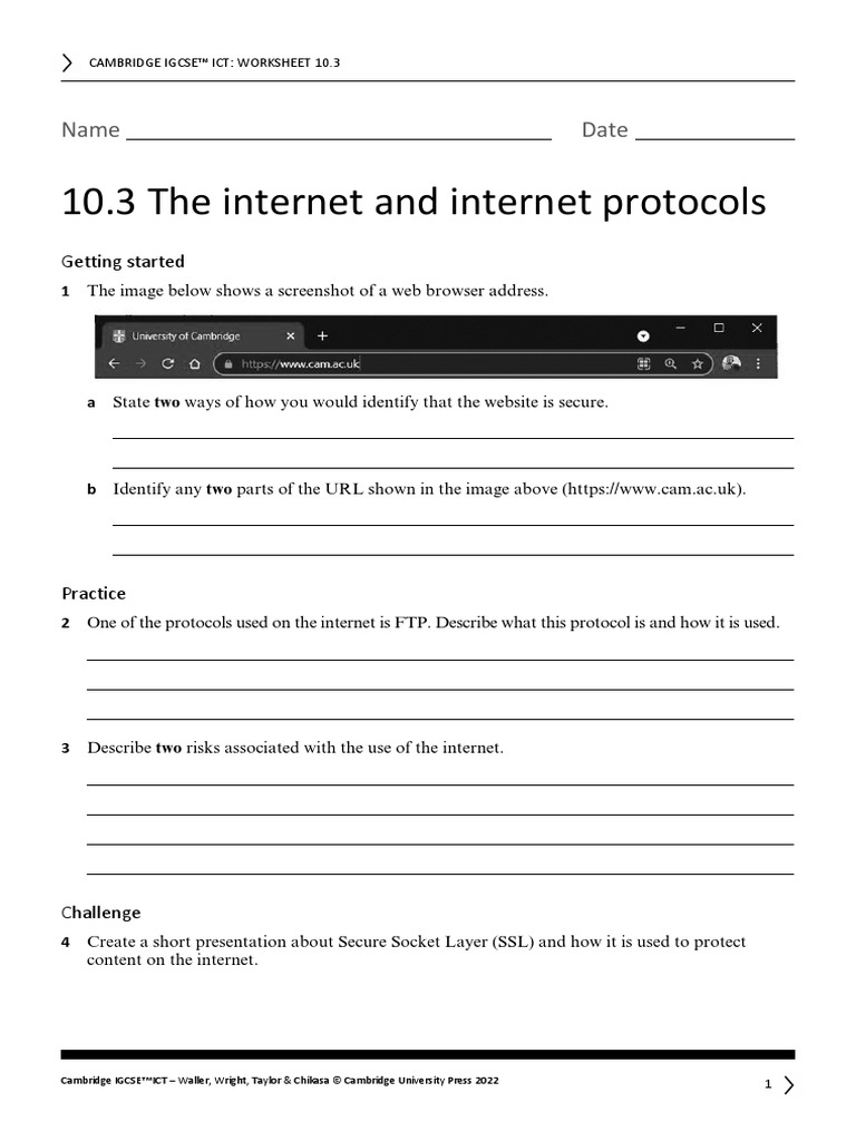Igcse Ict 3ed TR Ws 10 3 | PDF | Business | Computers