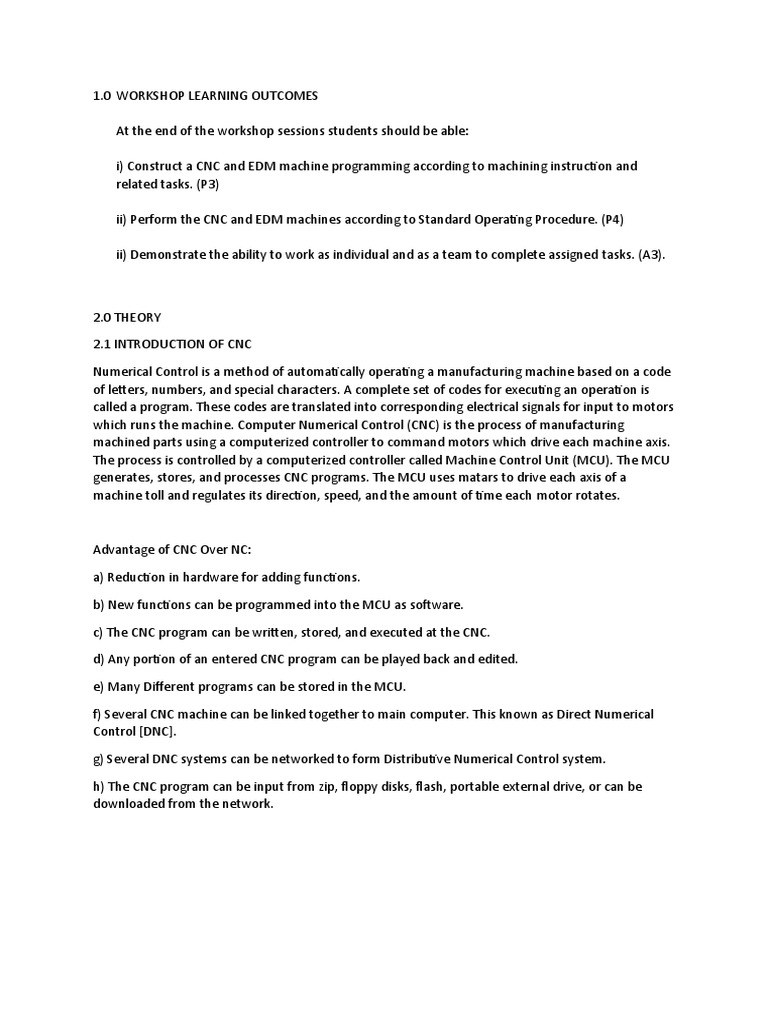 CNC Miling | PDF | Numerical Control | Computer Program