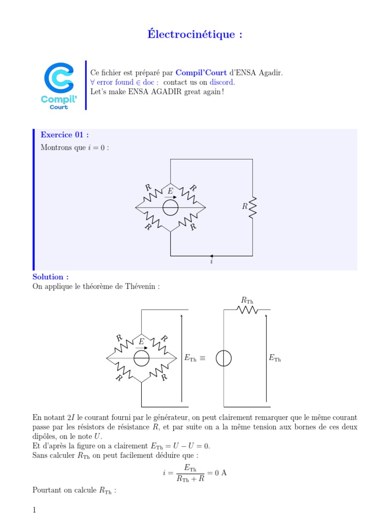 Exo Electroc | PDF | Physique | Science des matériaux