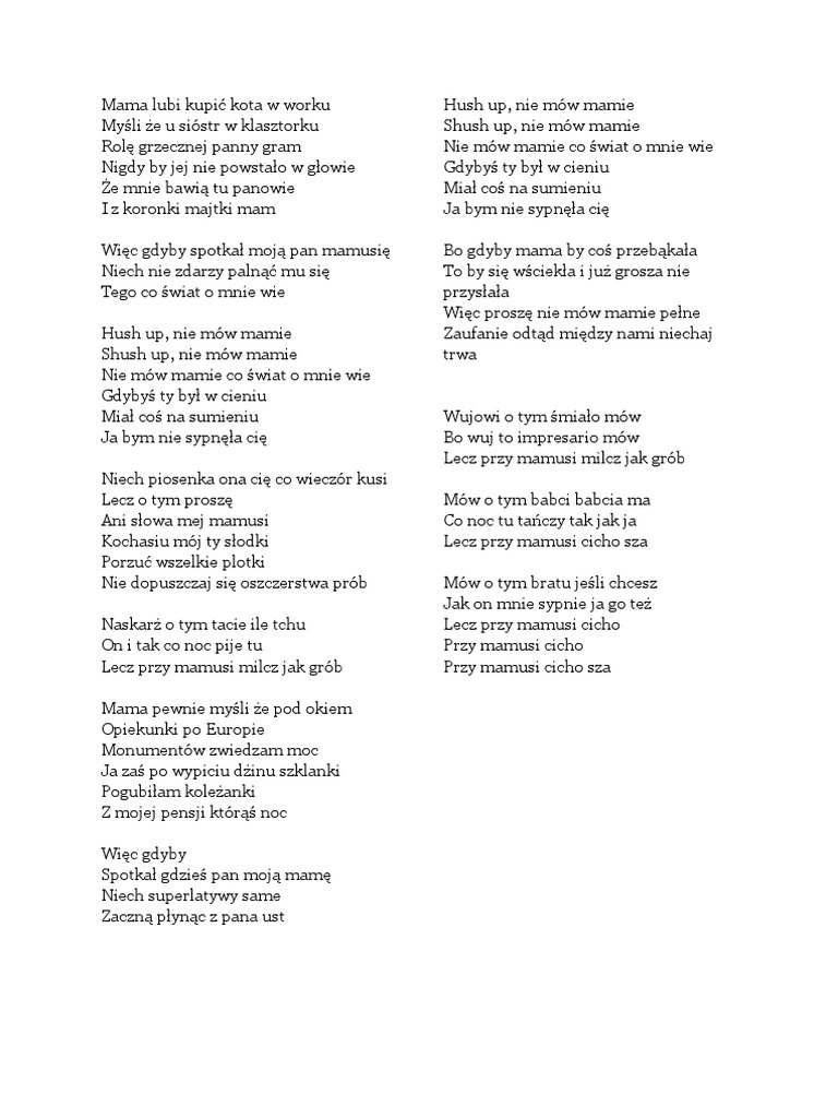 Good Morning Baltimore Lyrics | PDF