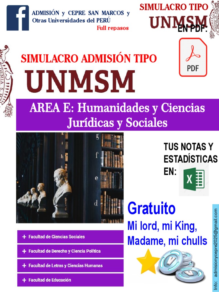 Area e Unmsm Simulacro | PDF | Homeopatía