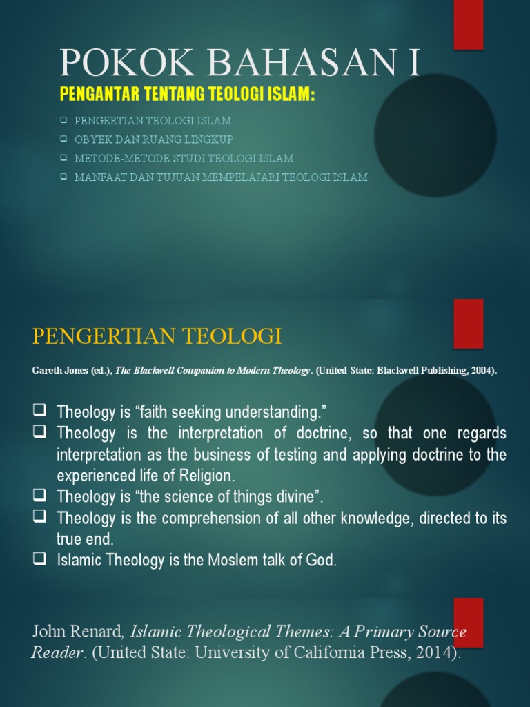 Teologi Islam | PDF | Theology | Quran