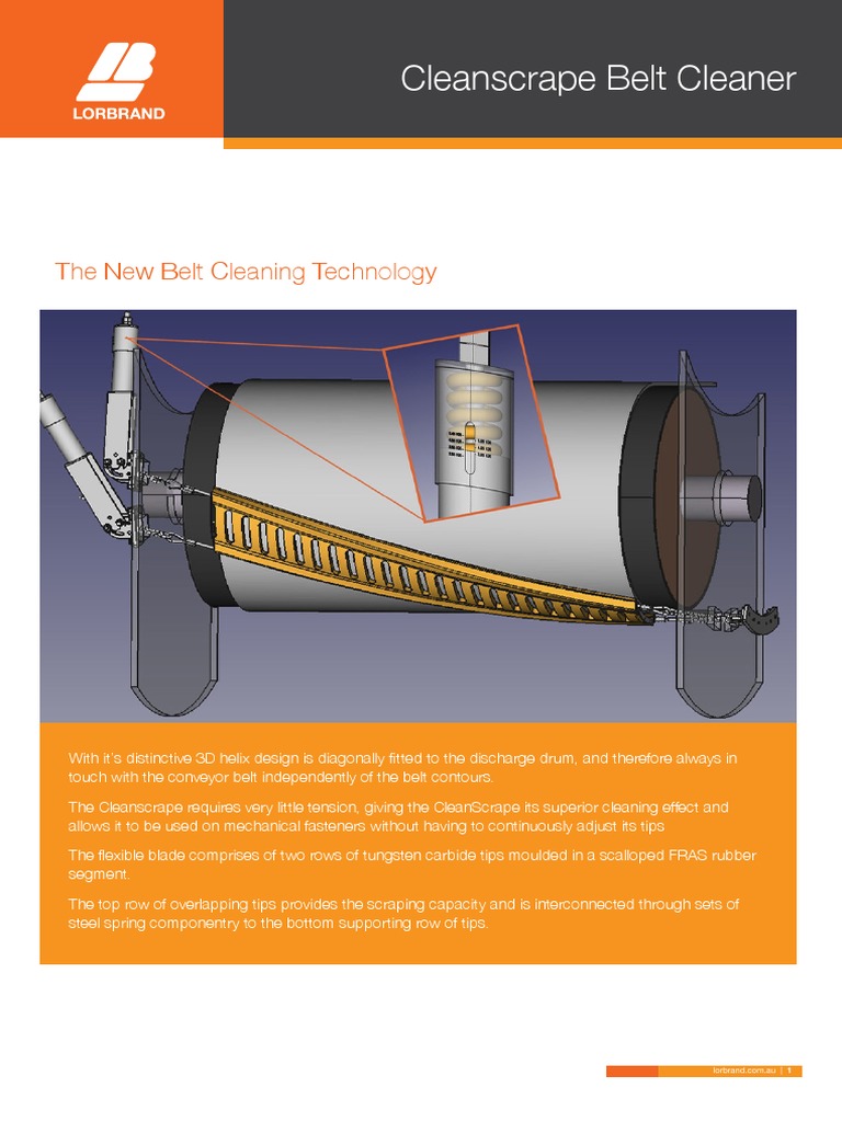 Lorbrand Cleanscrape | PDF | Belt (Mechanical) | Materials