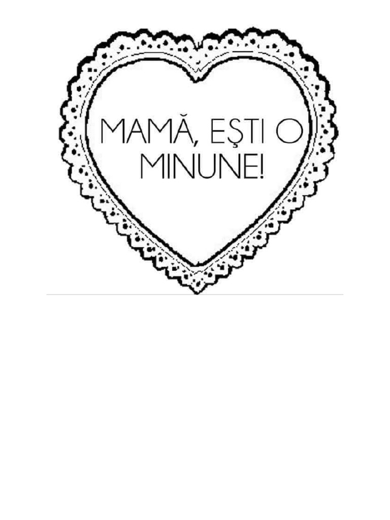 Inimi Cu Mesaj, Imagini Și Cuvântul Mama | PDF