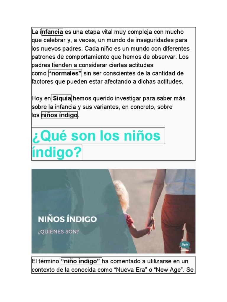Niños Índigo: Características y Crianza | PDF | Creatividad | Evolución