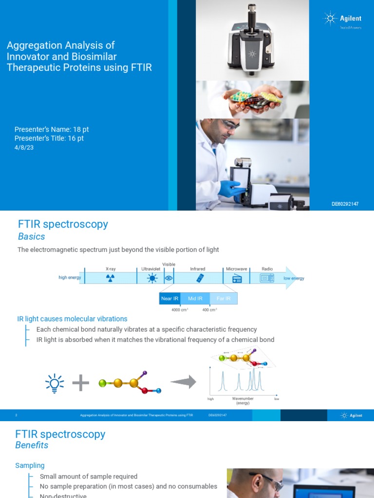 Aggregation Analysis of Innovator and Biosimilar Therapeutic Proteins Using FTIR | PDF ...