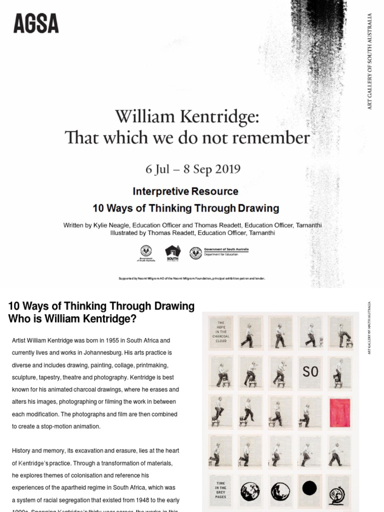 William Kentridge - 10 - Ways - of - Thinking - Through - Drawing | PDF ...