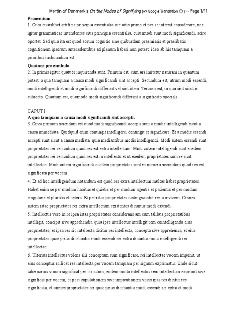 Martin of Denmark Translation | PDF