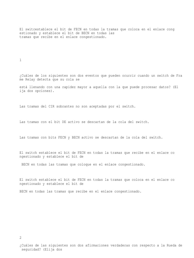 CCNA 4 V 40 Exploration Examen Final Modulo 4 61 Preguntas | PDF | Enrutador (Computación ...