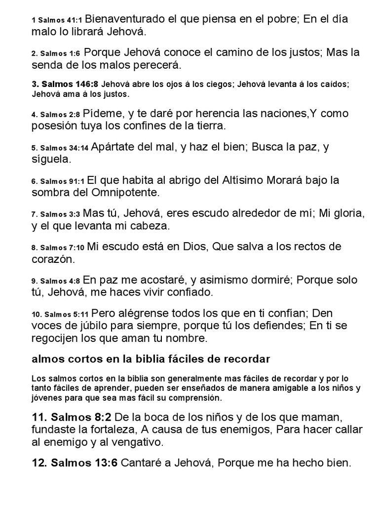 SALMOS | PDF | Salmos | Biblia