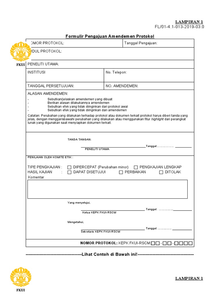 Form Amandemen | PDF