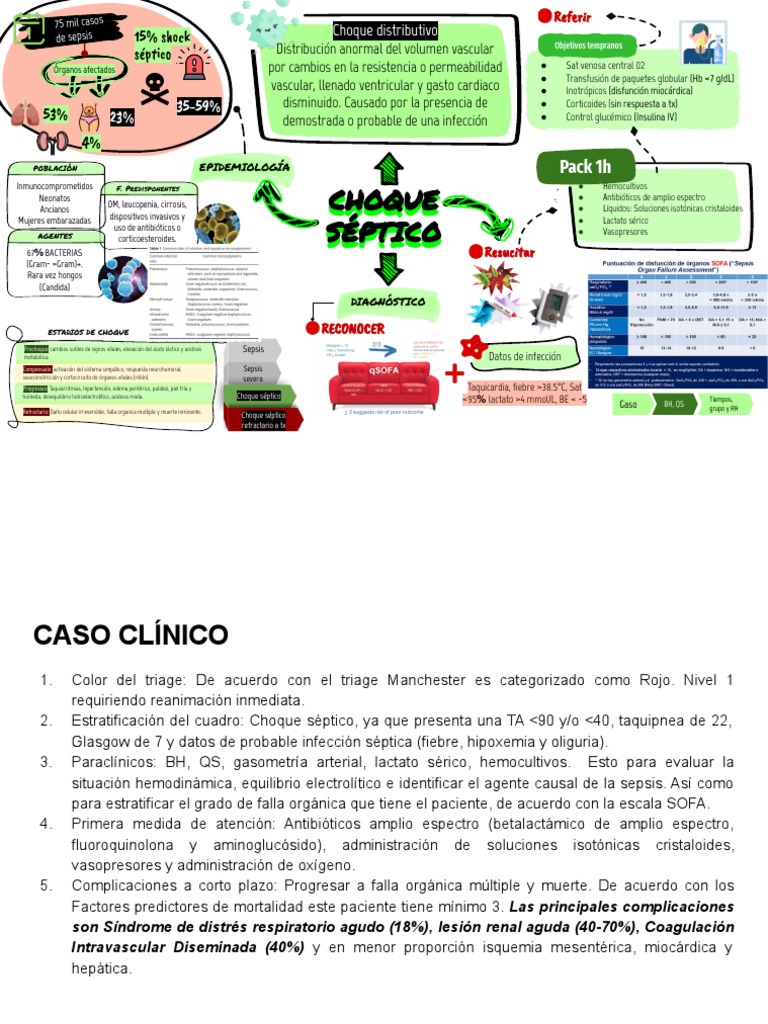 CHOQUE SÉPTICO | PDF | Septicemia | Medicina CLINICA
