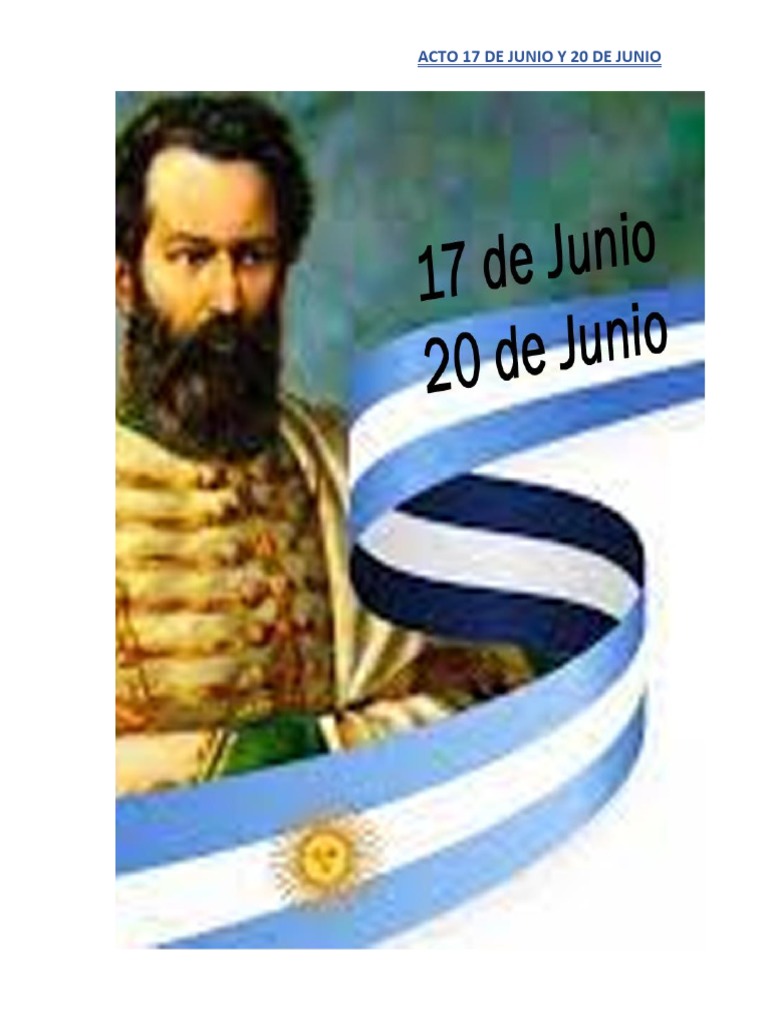Acto de Conmemoración: 17 y 20 de Junio | PDF