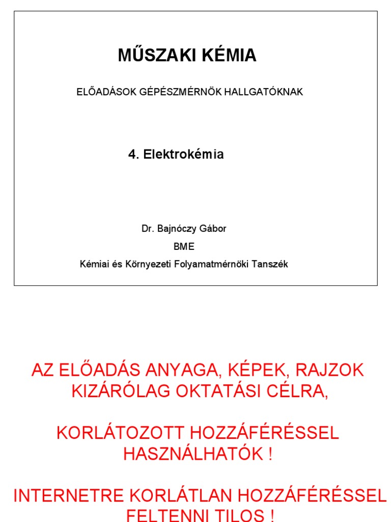 Elektrokémia | PDF
