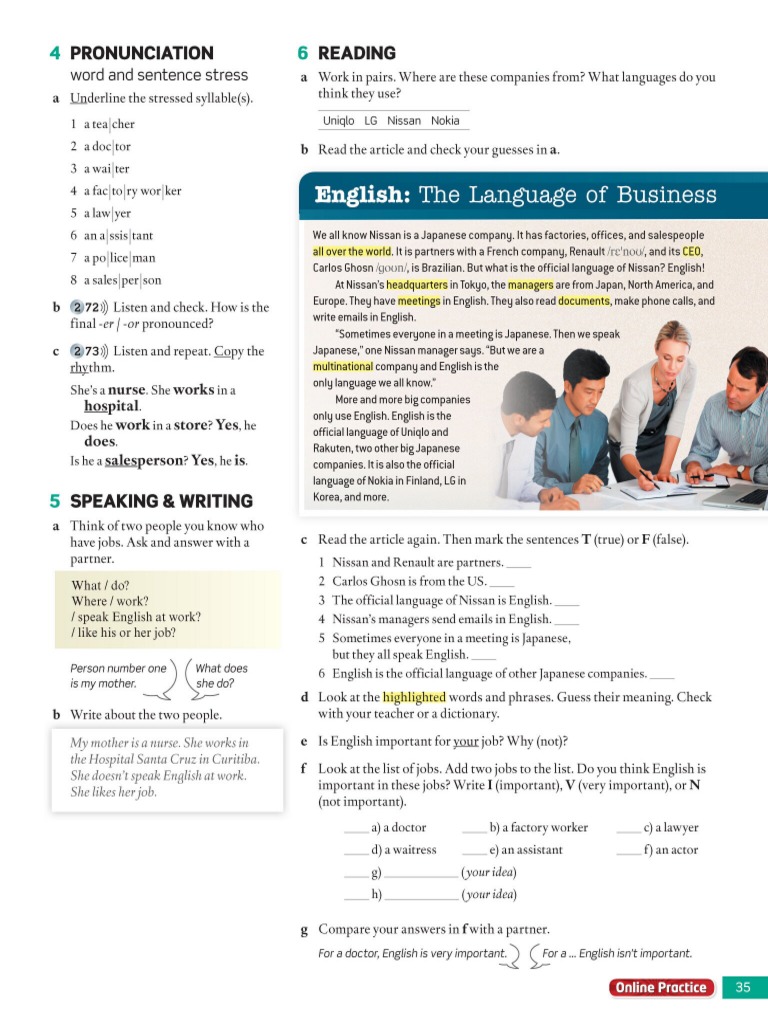 1-American English File Starter Book-38 | PDF