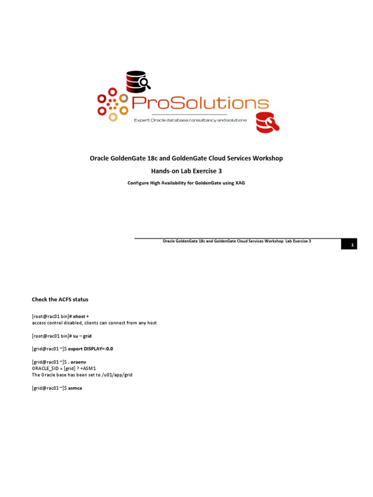 GoldenGate High Availability Guide | PDF | System Software | Software