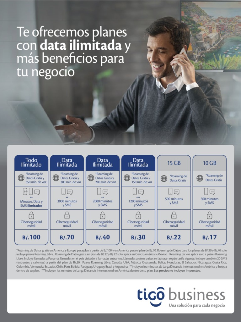 Planes Tigo Empresarial | PDF | Américas | Telecomunicaciones