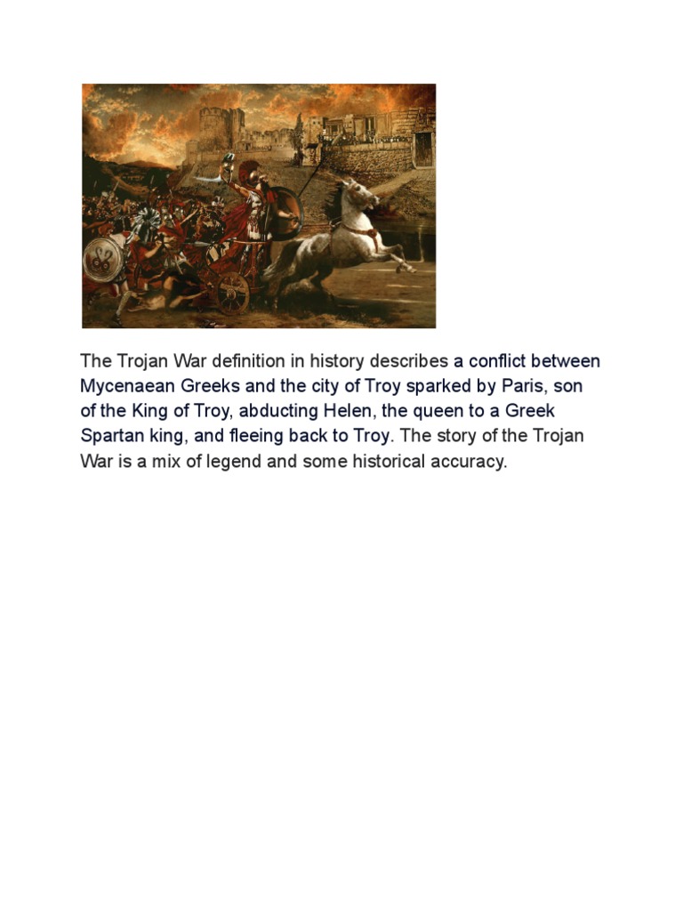 Descriptive Scenes of the Trojan War | PDF