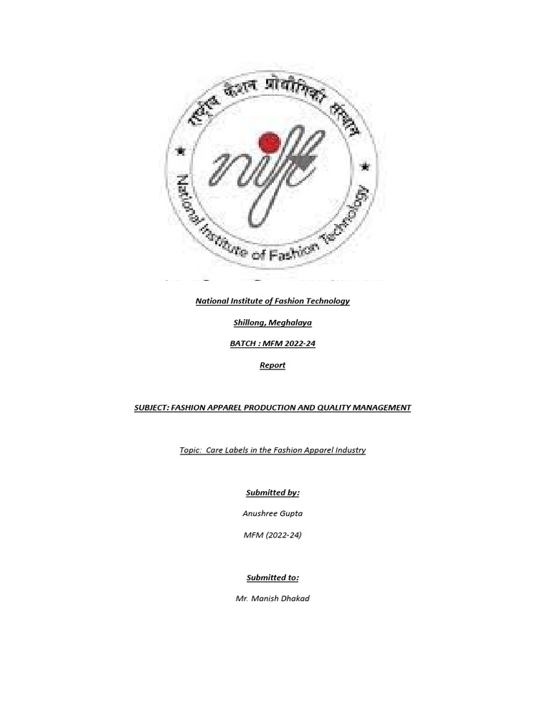 ISO Care Labels Report | PDF | Clothing | Textiles