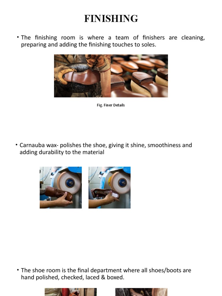 FINISHING process of shoe | PDF