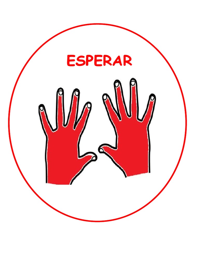 Pictogramas de Esperar Mi Turno | PDF
