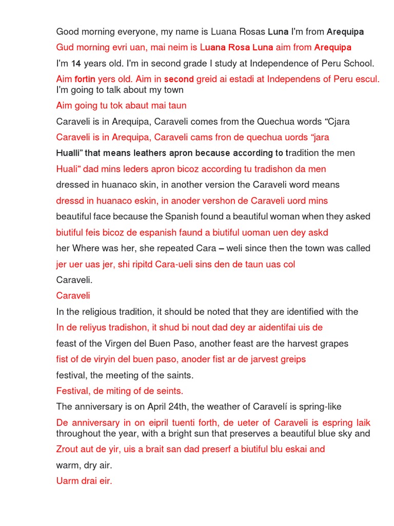Discover Caraveli: A Teen's Perspective | PDF | Poetry