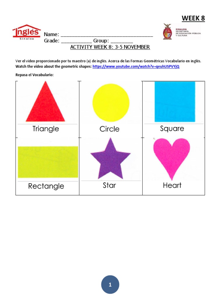 Activity Week 8 - Cycle 1 | PDF | Estudios de idiomas extranjeros