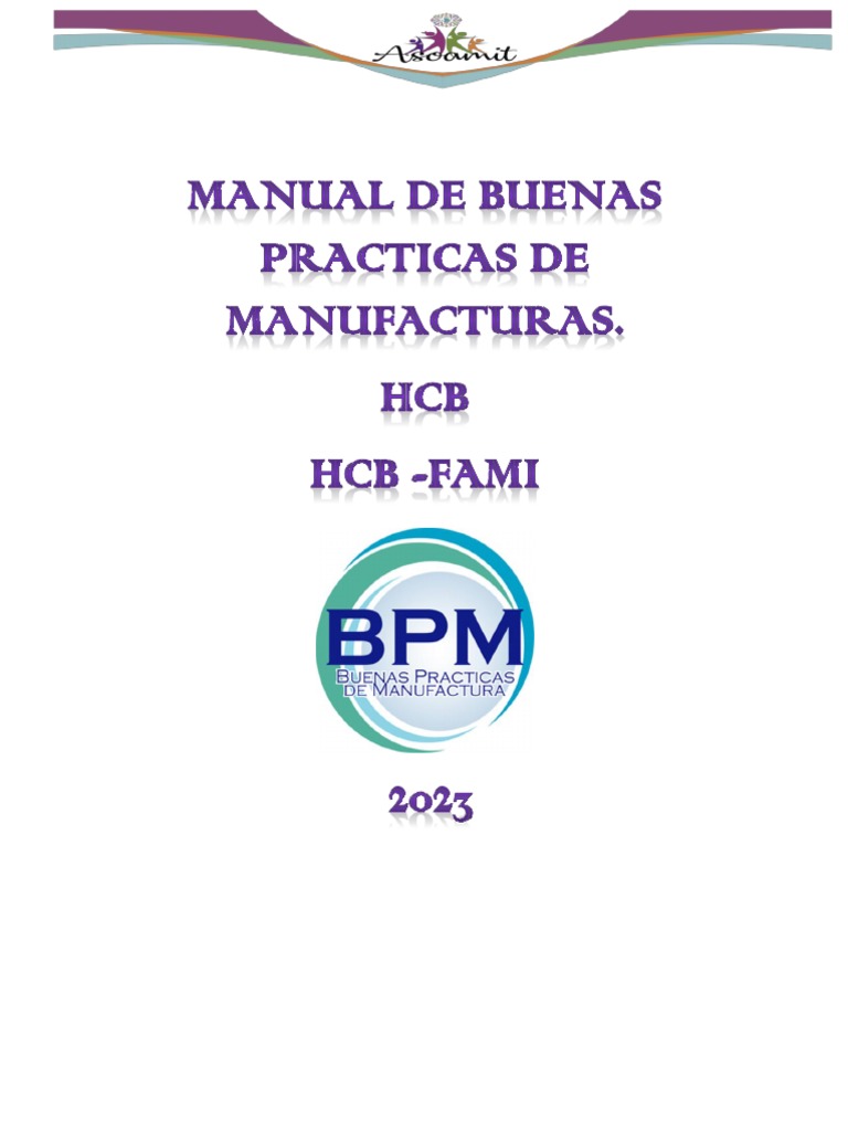 Manual de BPM HCB - HCB Fami | PDF | Alimentos | Carne