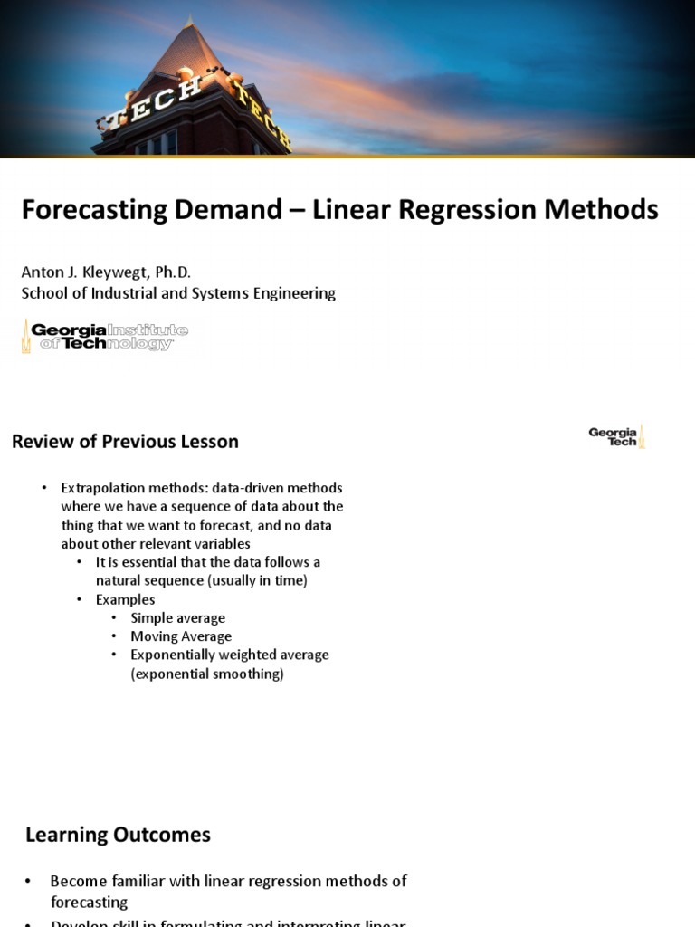 Linear Regression Methods Pdf Errors And Residuals Regression Analysis