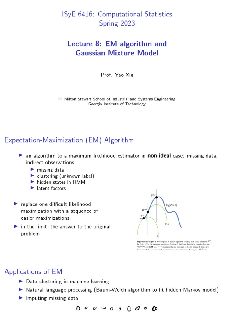 Isye 6416: Computational Statistics Spring 2023: Prof. Yao Xie | PDF | Applied Mathematics ...
