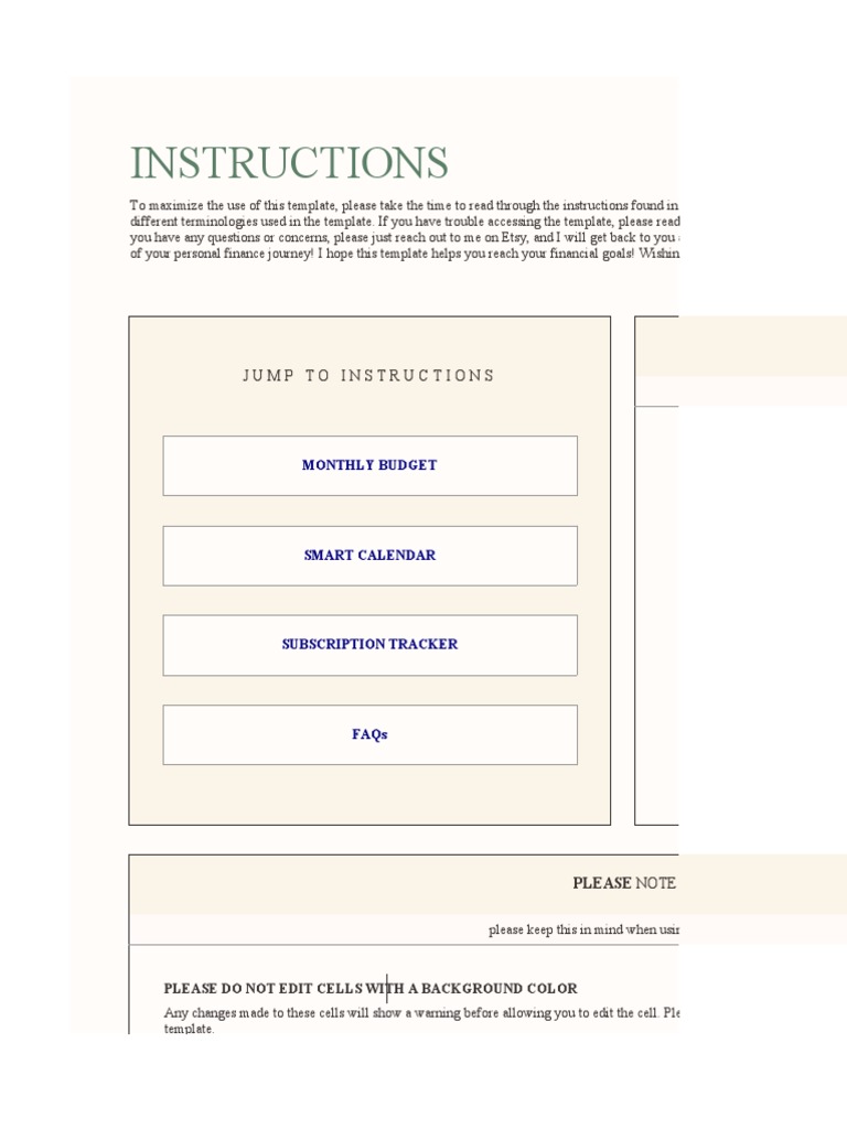 Jump To Instructions | PDF | Spreadsheet | Credit Card