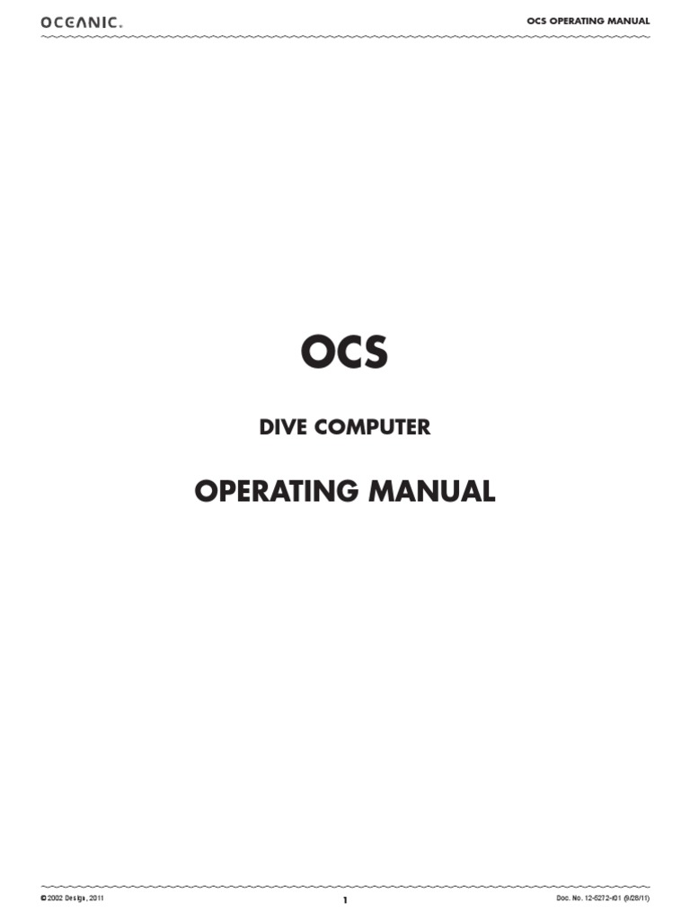 Oceanic Ocs | PDF | Computing | Underwater Diving
