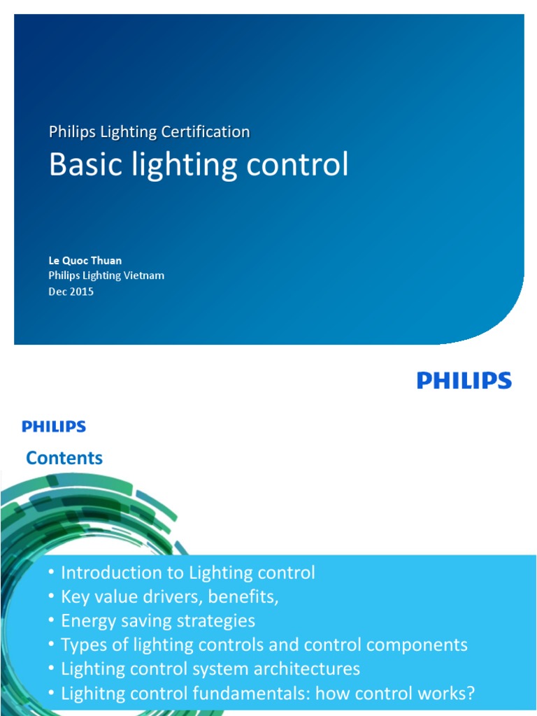 Basic Lighting Control | PDF | Lighting | Information And ...